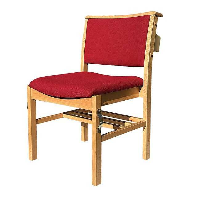 York Deluxe Wooden Upholstered Stacking Chapel & Church Chair - Winscombe